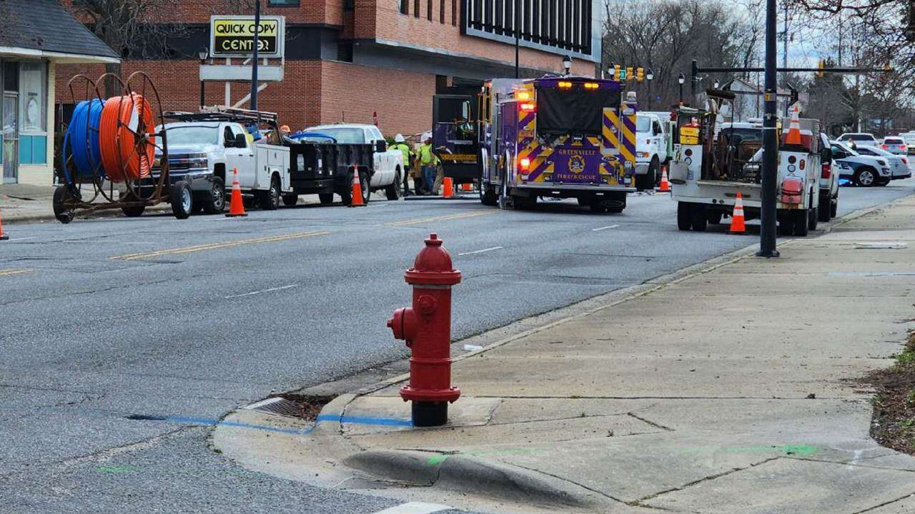 Evans Street In Greenville Reopens After Gas Leak Repair