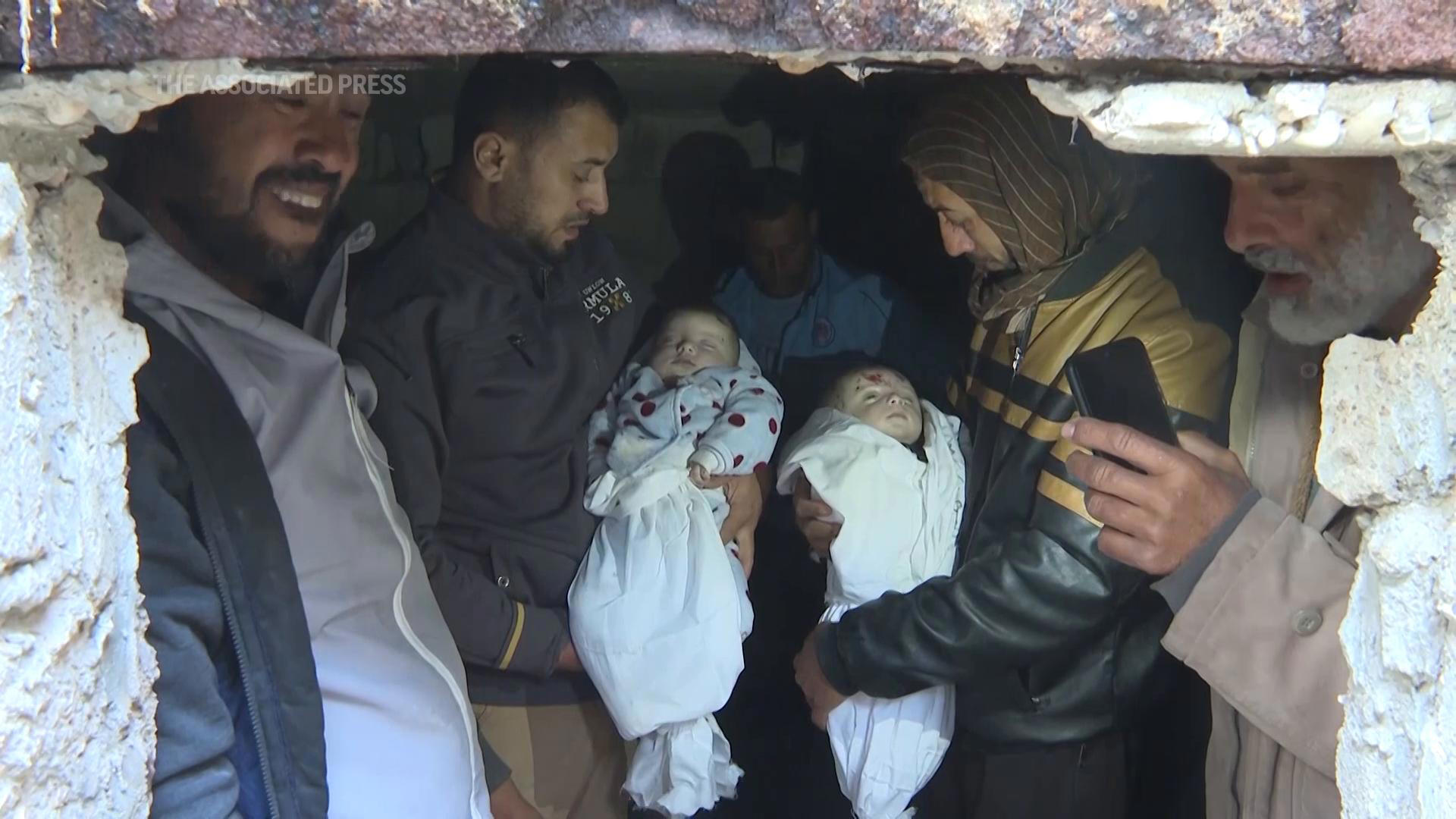 Mother Mourns Her Twin Babies Killed In Gaza Airstrike