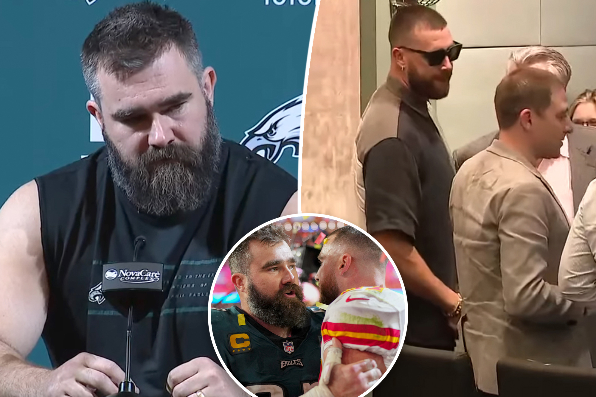 Travis Kelce Wipes Away Tears As Brother Jason Announces Retirement