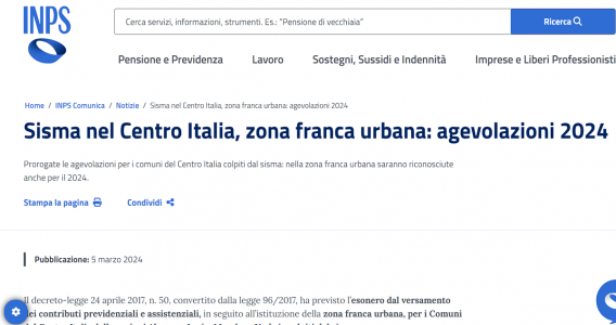 Zfu Centro Italia Esonero Contributivo Anche Per Il 2024 Le