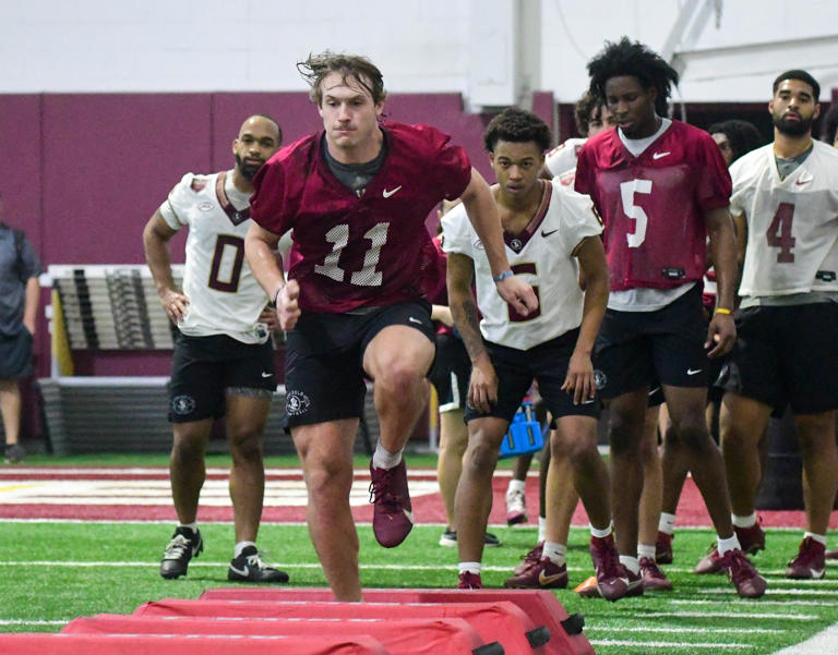 Brock Glenn Luke Kromenhoek Out For Fsu Football Spring Showcase The