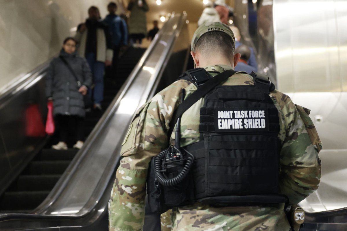 National Guard Patrols New York City Subways