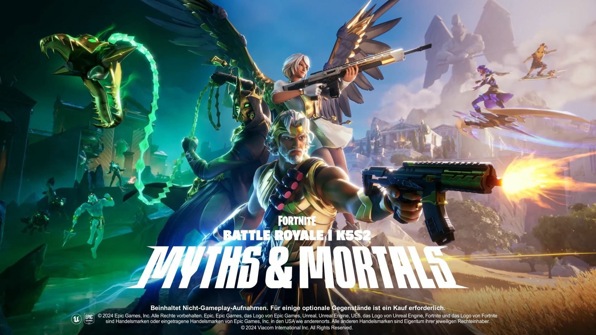 Fortnite Chapter 5 Season 2 Myths And Mortals New Map Battle Pass