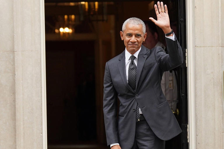 Former Us President Barack Obama Visits Rishi Sunak In Downing Street