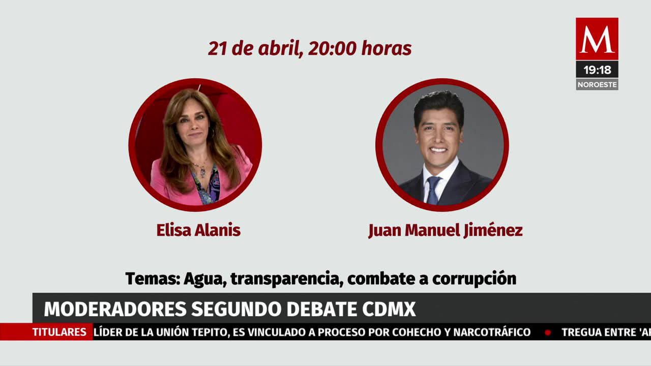 Ellos Serán Los Moderadores Del Segundo Debate Por La Jefatura De Gobierno