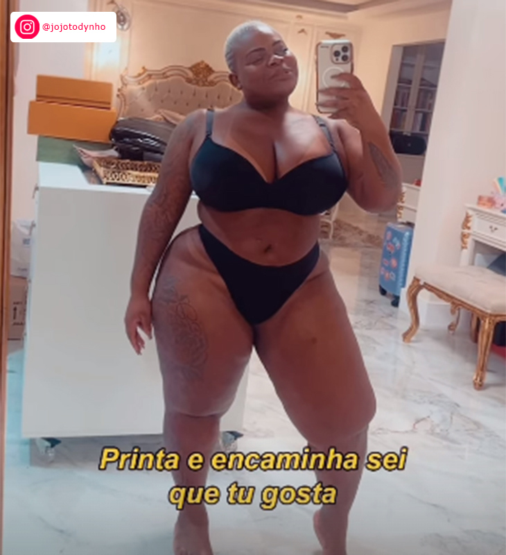 Jojo Todynho Posa De Lingerie E Provoca Sei Que Tu Gosta Veja Tudo