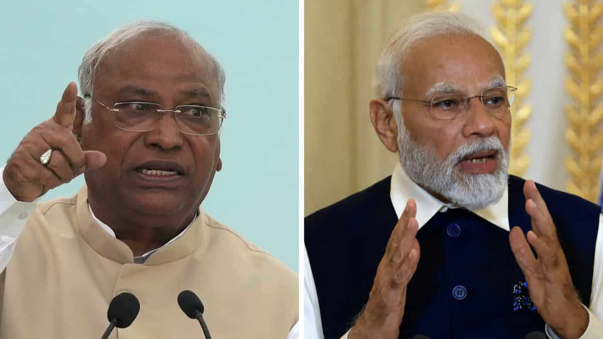 Youre Responsible For Weakening India Cong Chief Kharge Hits Out At