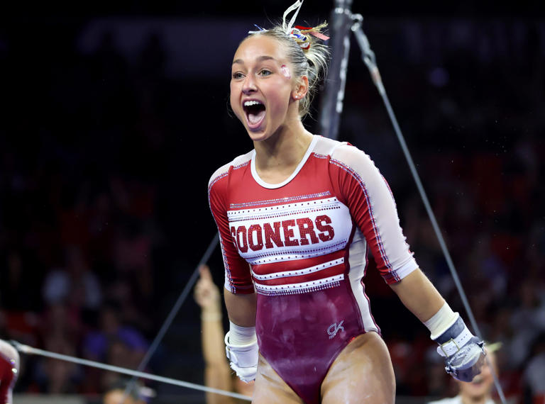 Oklahoma Womens Gymnastics Team Wins Big 12 Championship With Ncaa