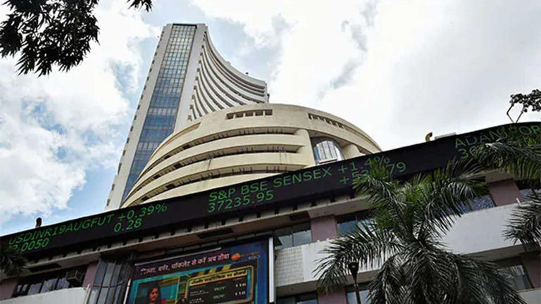 Sensex Nifty Open Lower Amid Profit Booking Bajaj Finance Gains