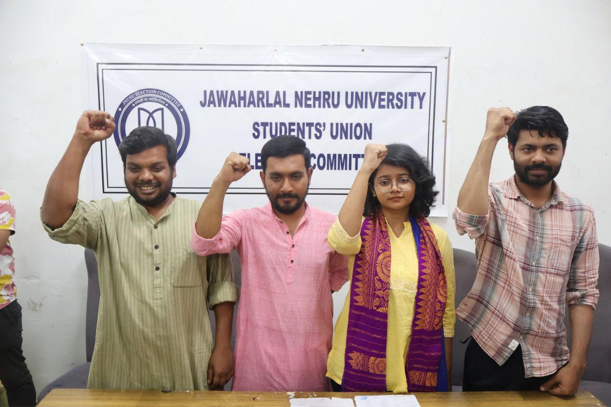 Left Sweeps Jnusu Polls Dhananjay Kumar Elected First Dalit President