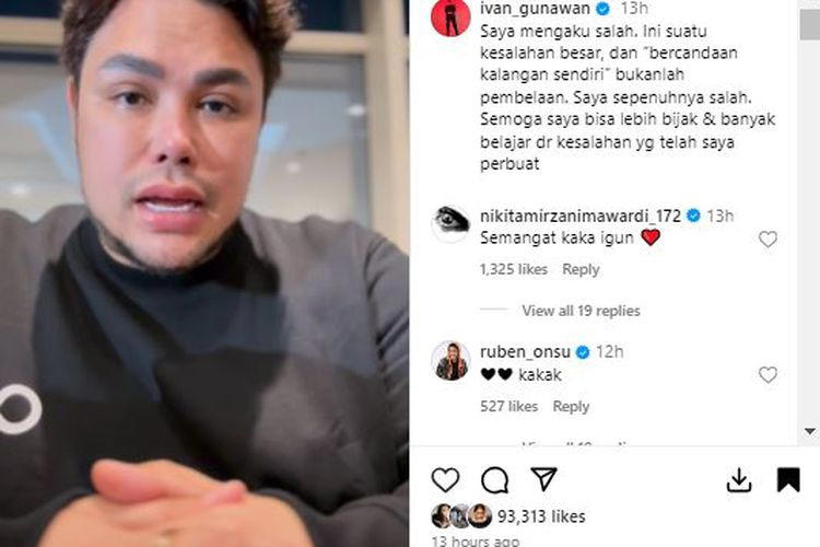 Digeruduk Netizen Ivan Gunawan Minta Maaf Usai Bercanda Soal Kasus