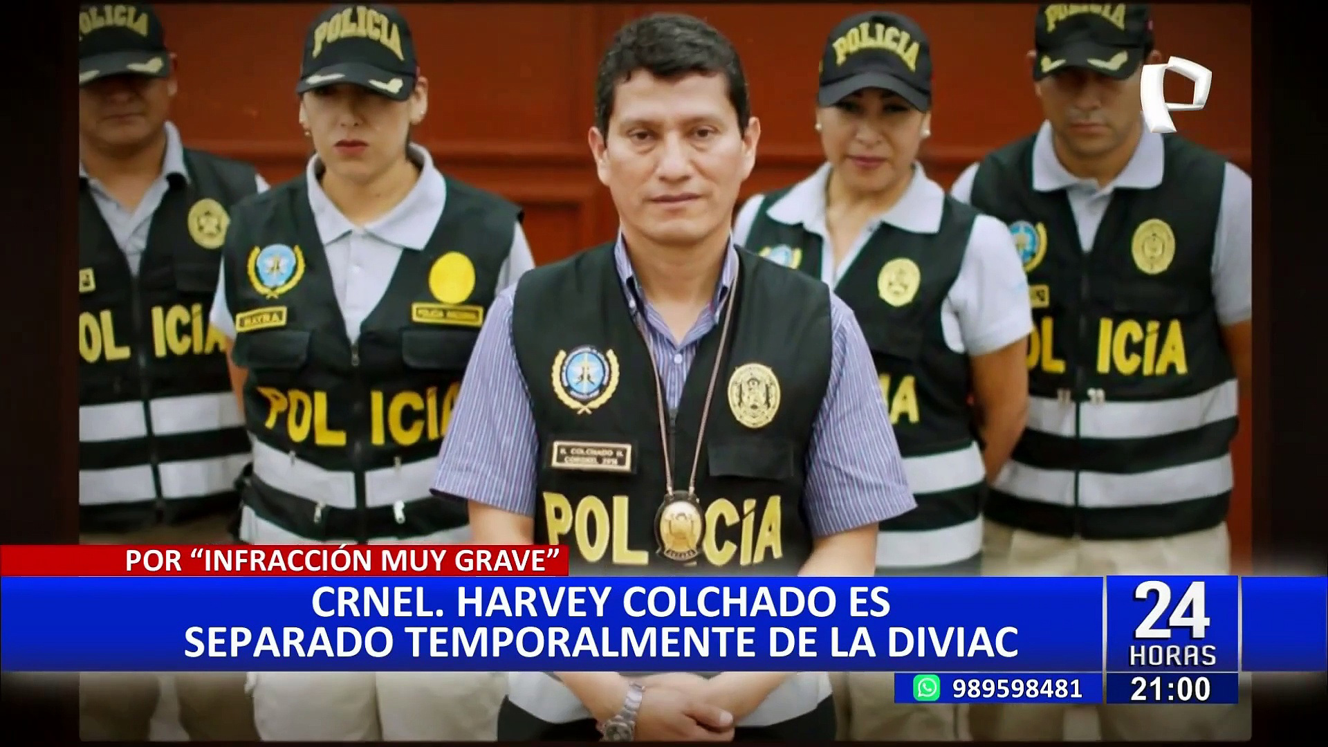 Harvey Colchado Fue Separado Temporalmente De La Jefatura De La Diviac