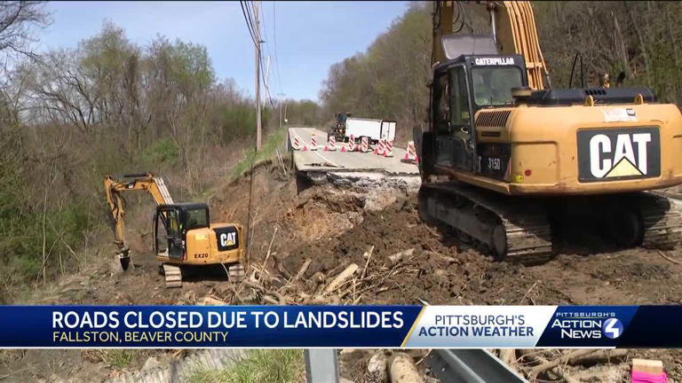 Landslide Closes Part Of Darlington Road And Route 51 In Beaver County