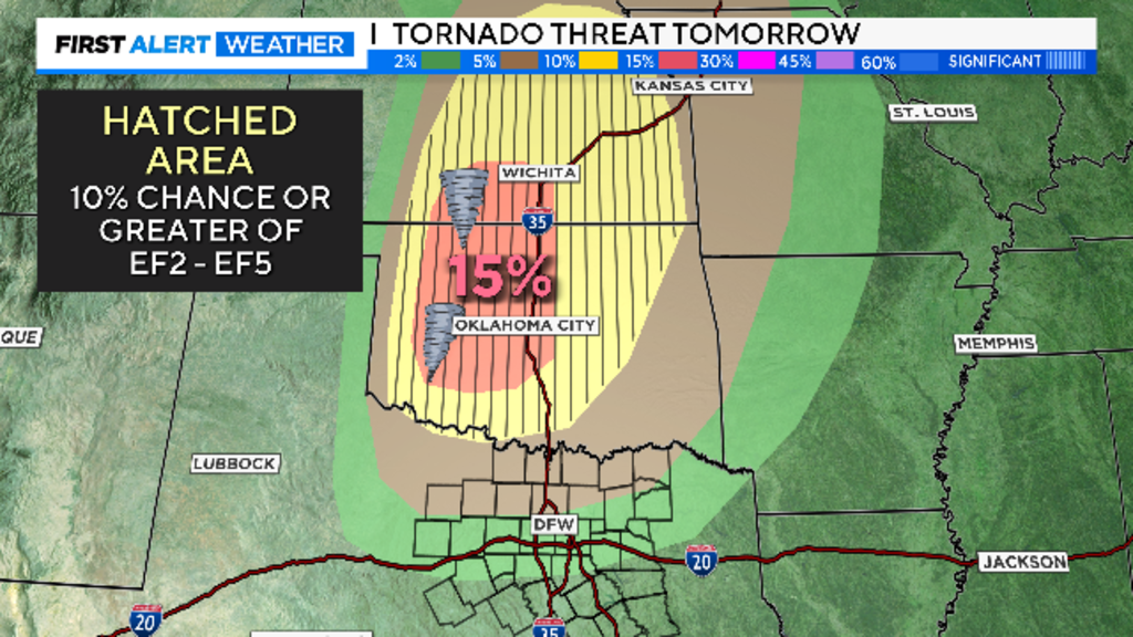 Slight Risk Of Strong Storms In North Texas Monday