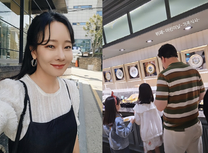 백종원♥소유진 어린이날 맞아 뷔페 총출동일반인들 사이 섞여 가족식사