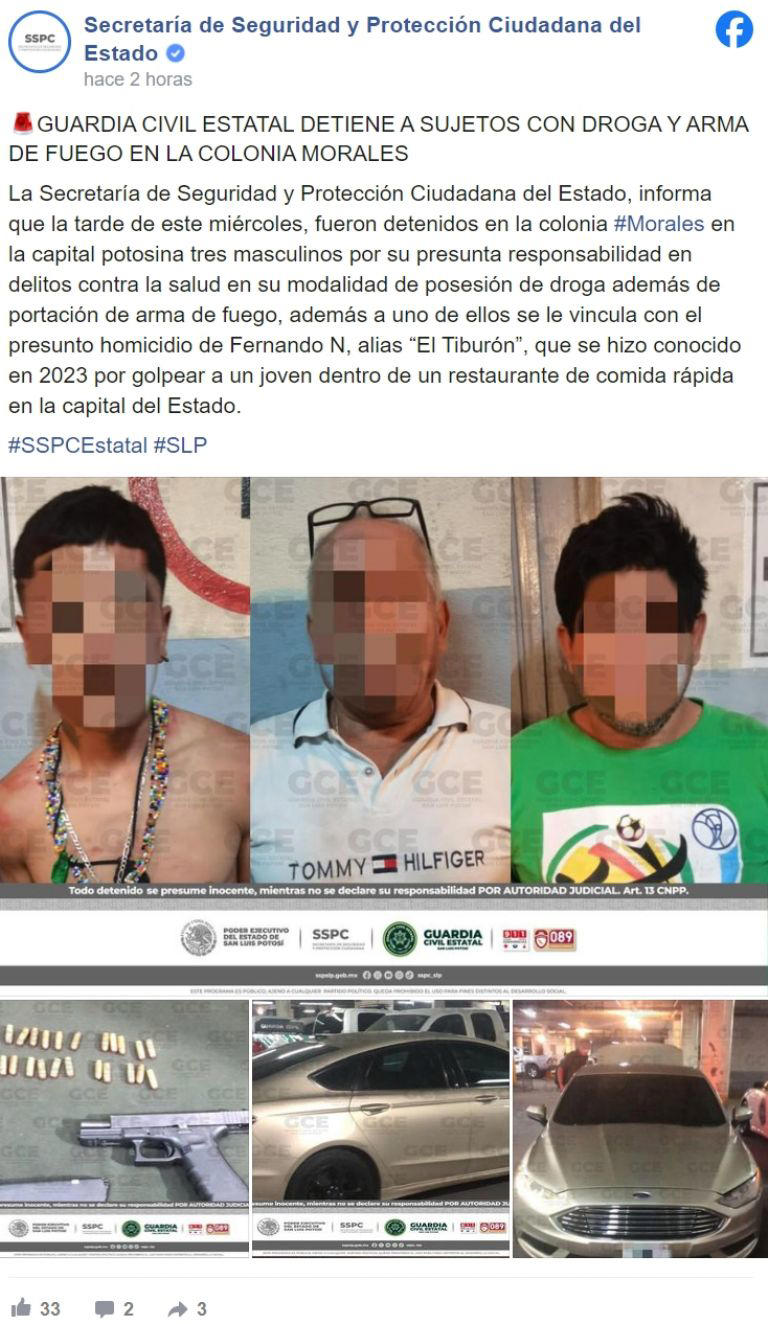 “el Tiburón” Medina Detienen Al Presunto Asesino Del Sujeto Que