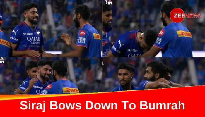 Mohammed Siraj Bows Down To Jasprit Bumrah After Mi Pacer Takes Five