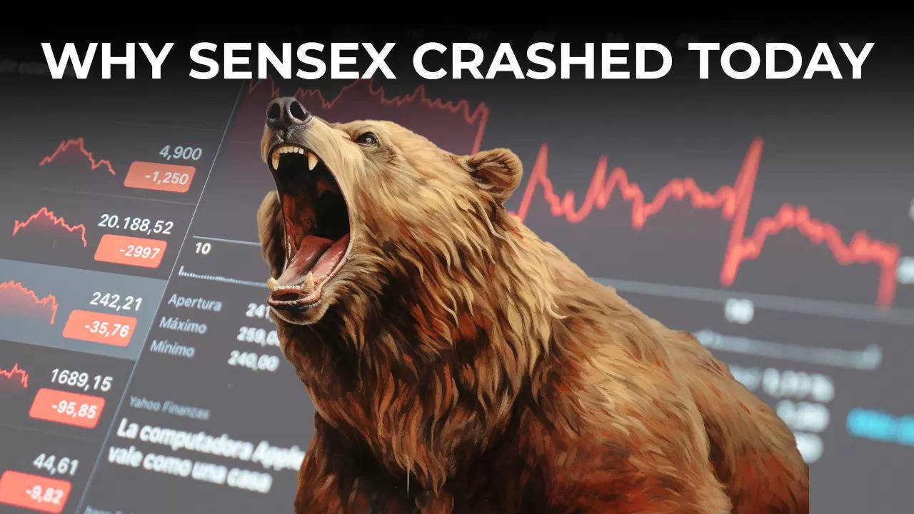 Stock Market Crash Today Why Bse Sensex Plunged Over 1000 Points