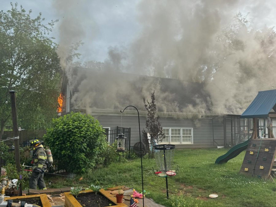 Photos Lightning Strike Sparks House Fire In North Carolina