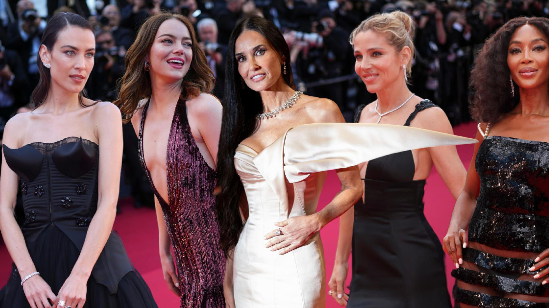 El Escote Imposible De Emma Stone Las Transparencias De Naomi Campbell