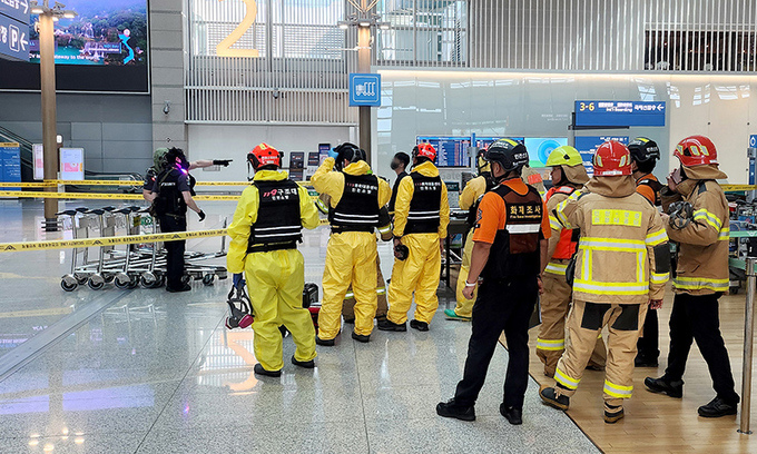 인천공항 승객가방서 신경작용제 추정 가루 발견성분 분석