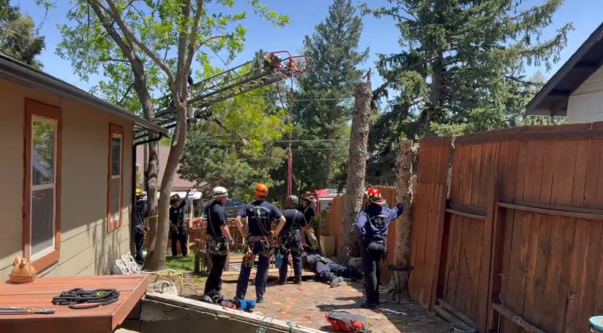 Colorado Springs Woman Rescued After Falling Into Deep Hole In Her Yard