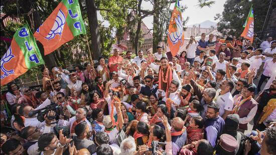 Bjp Sweeps Two Hill States Of Himachal And Uttarakhand