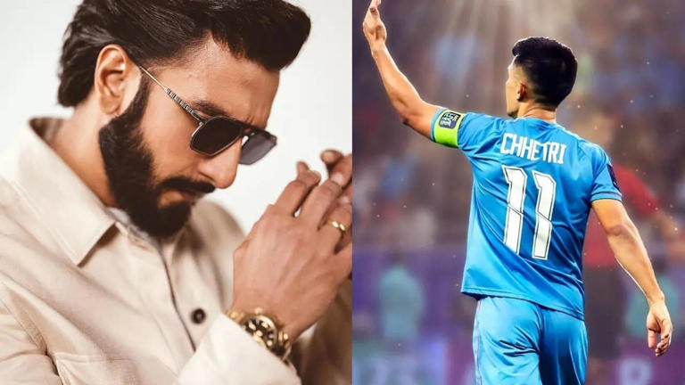 Ranveer Singh Pays Heartfelt Tribute As Sunil Chhetri Retires From