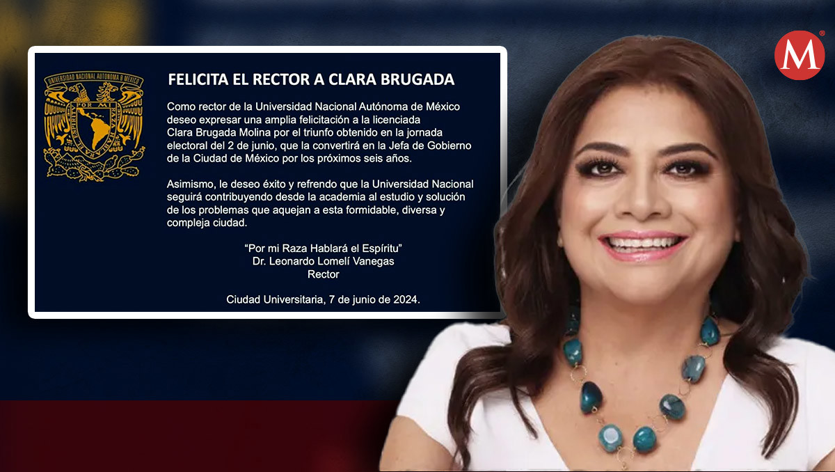 Rector De La Unam Felicita A Clara Brugada Por Triunfo En Elecciones De