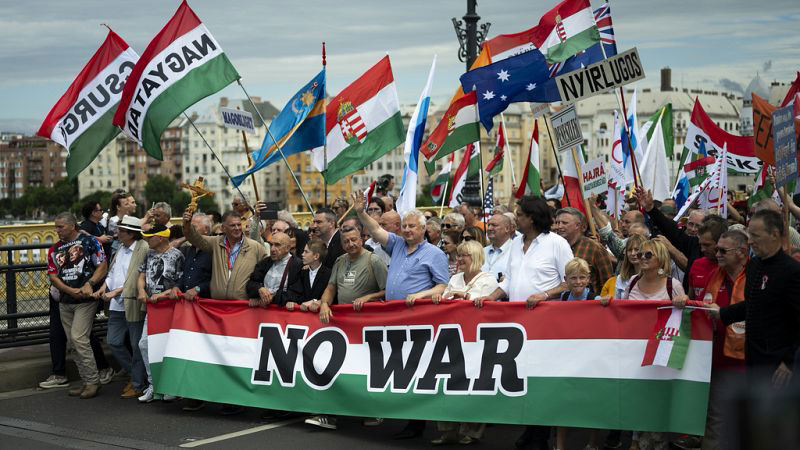 Tens Of Thousands Take To The Streets In Show Of Support For Hungarian