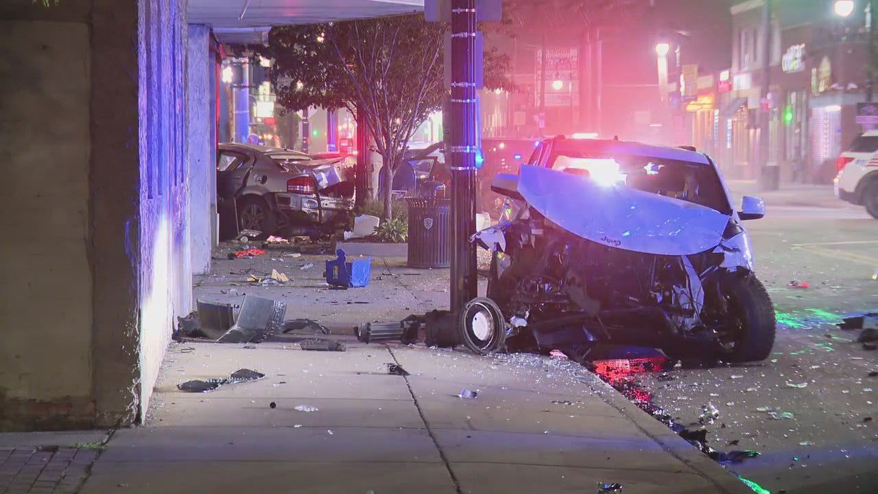 Suspected Drunk Driver Runs Red Light In Detroit Slams Into Sedan