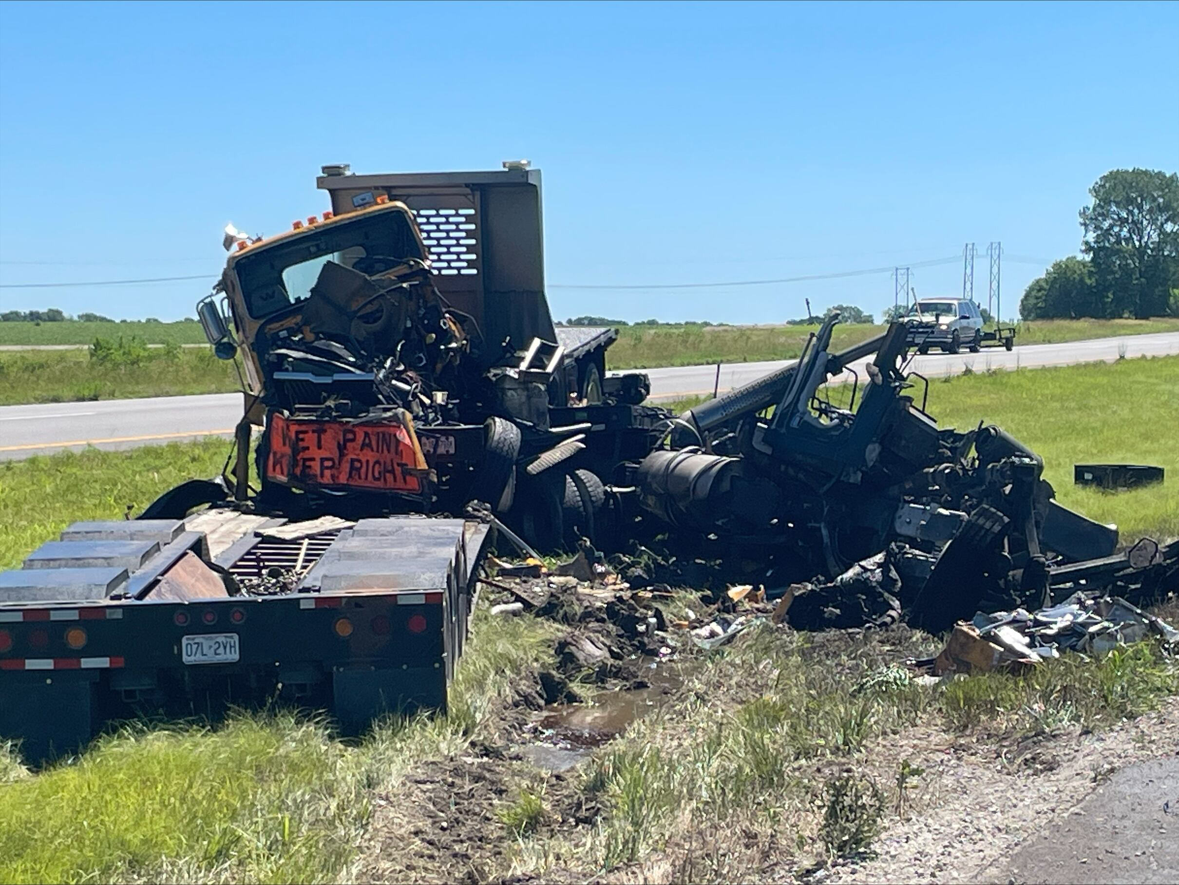 Missouri Troopers Truck Driver Rear Ends Modot Vehicle Causing Fiery