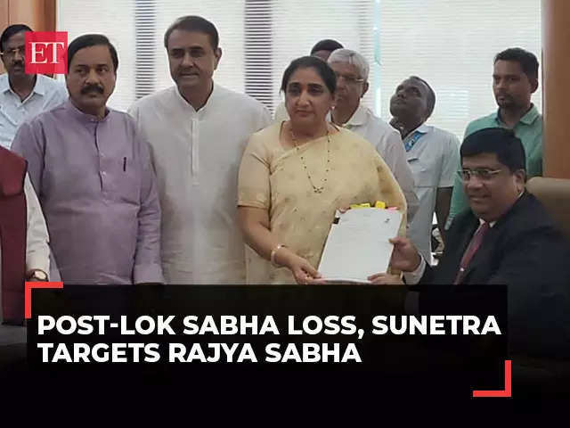 Ajit Pawars Wife Sunetra Files Rajya Sabha Nomination After Baramati