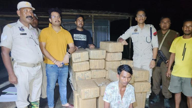 Assam Police Seizes 313 Kg Of Cannabis In Gossaigaon Arrests 1