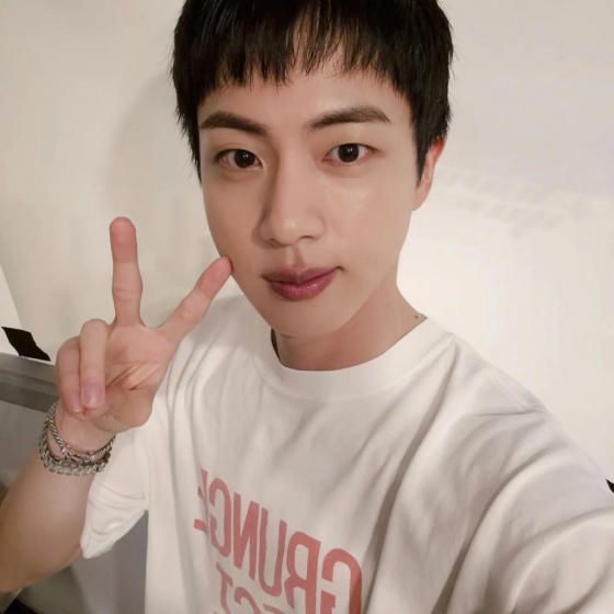 방탄소년단 진 전역 후 첫 셀카월와핸의 귀환 스타이슈