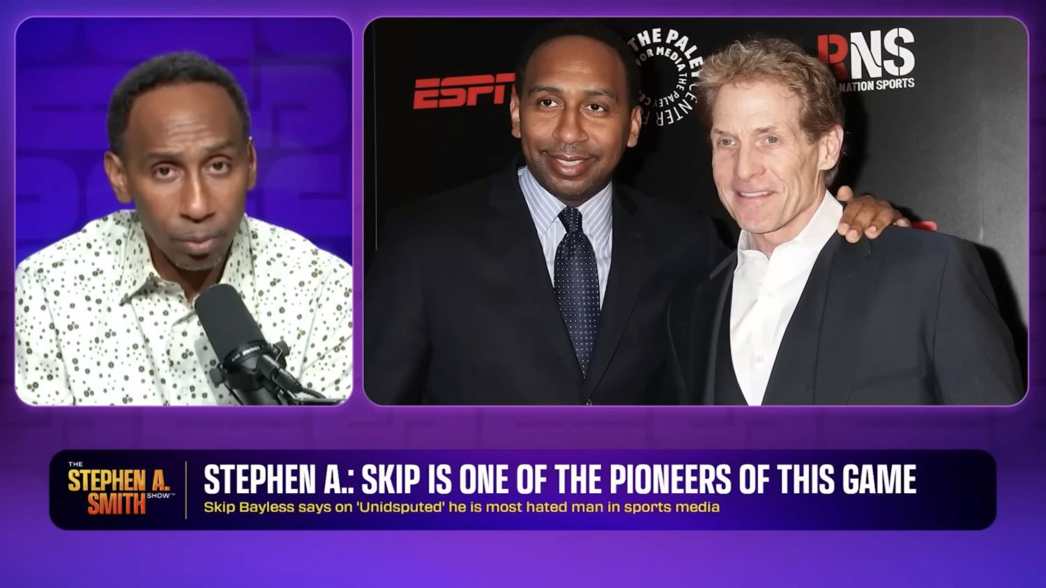 Stephen A Smith Sends Clear Message To Skip Bayless