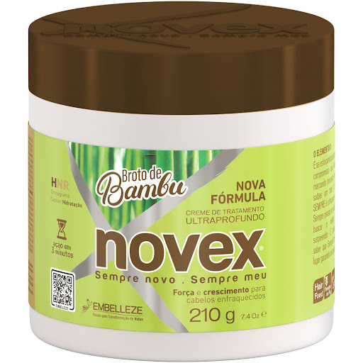 Baño De Crema Novex Broto De Bambú Hidratación Profunda X 210 Gr