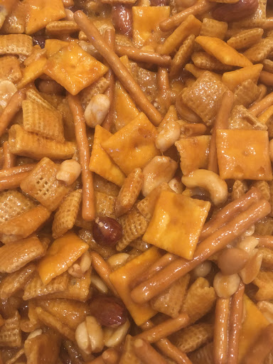 Sweet Spicy Salty Smoky Snack Mix Just A Pinch Recipes