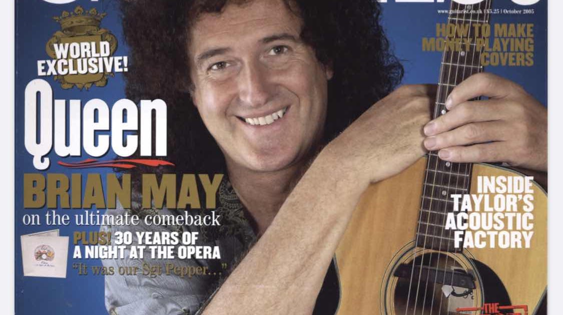 Queen Corner Guitarist Magazine Brian May October 2005 Issue