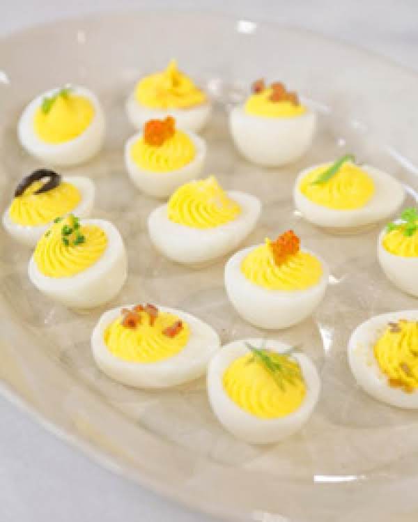 Noyolk Deviled Eggs Recipe Just A Pinch Recipes