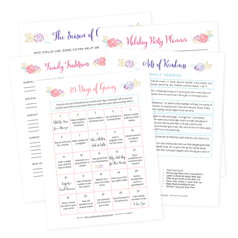 Free Holiday Planning Printables