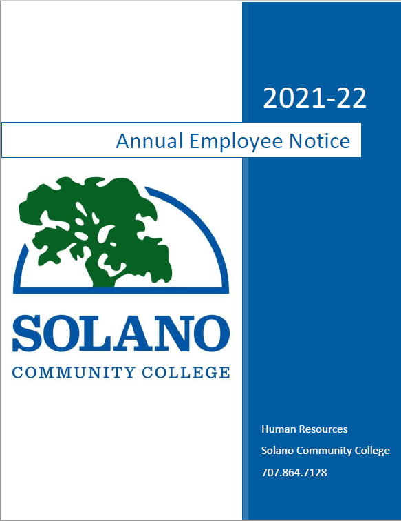 Human Resources Homepage Solano Community College