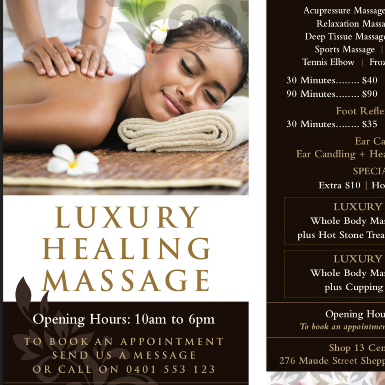 Luxury Healing Massage Shepparton Massage Therapist In Shepparton