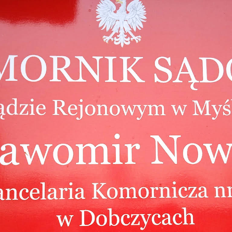 Komornik Sądowy Przy Sądzie Rejonowym W Myślenicach Sławomir Nowak