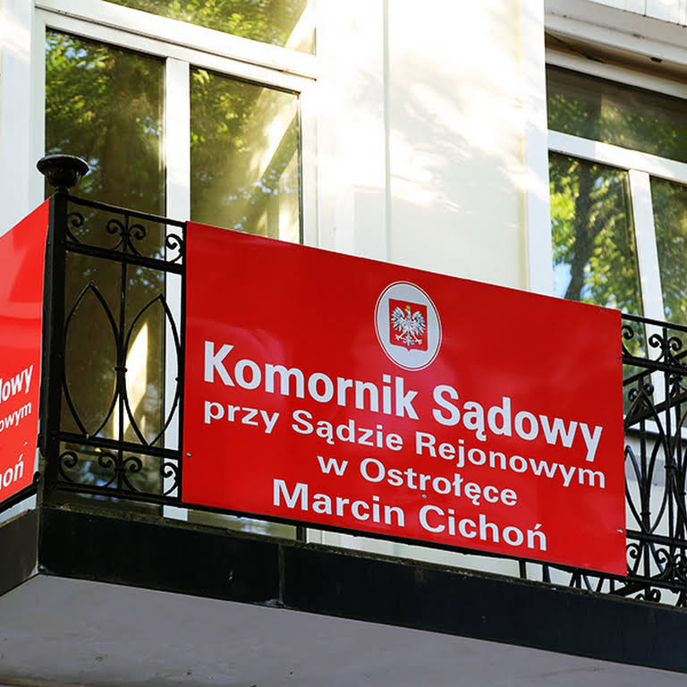 Komornik Sądowy Przy Sądzie Rejonowym W Ostrołęce Marcin Cichoń