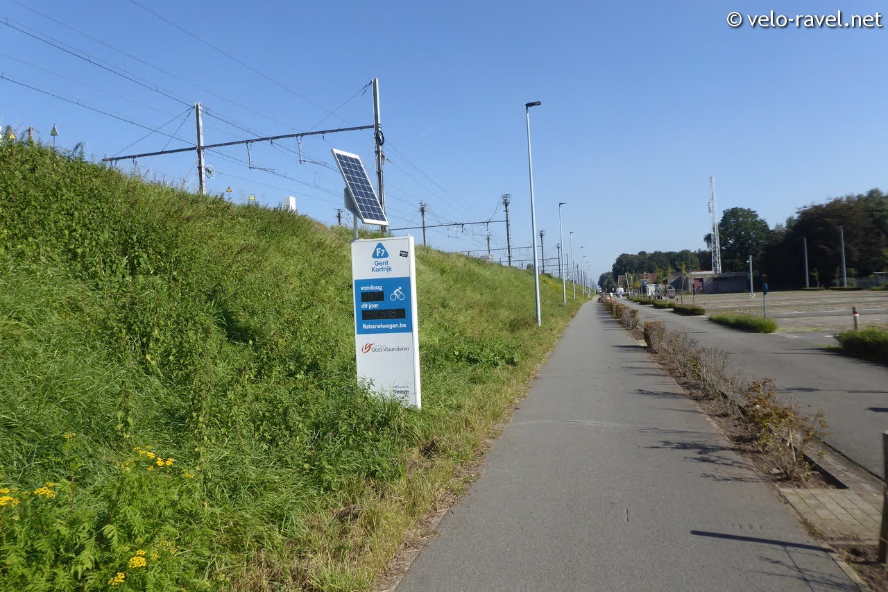 L075 04 Langs De Lijn 75 Deinze De Pinte L75 Fietssnelweg F7