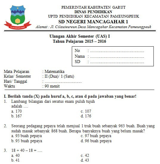 Contoh Soal Ulangan Sejarah Peminatan Kls 11 Semester 2 Materi Soal