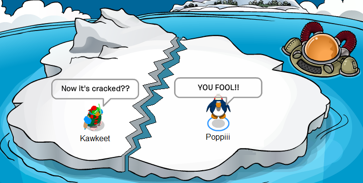 Club Penguin Unlimited Exclusive Iceberg Tipping