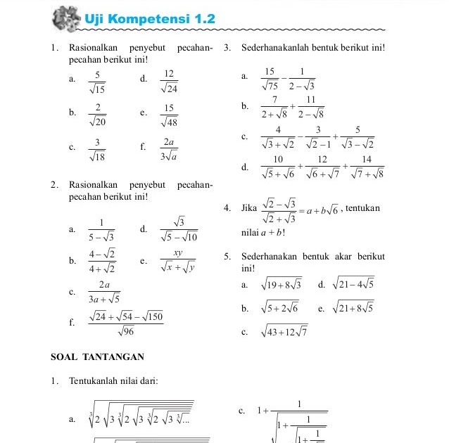 Contoh Soal Pertidaksamaan Eksponen Dan Pembahasannya Soal Eksponen