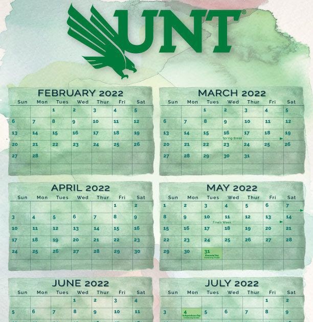 Unt 2023 Calendar Printable Calendar 2023